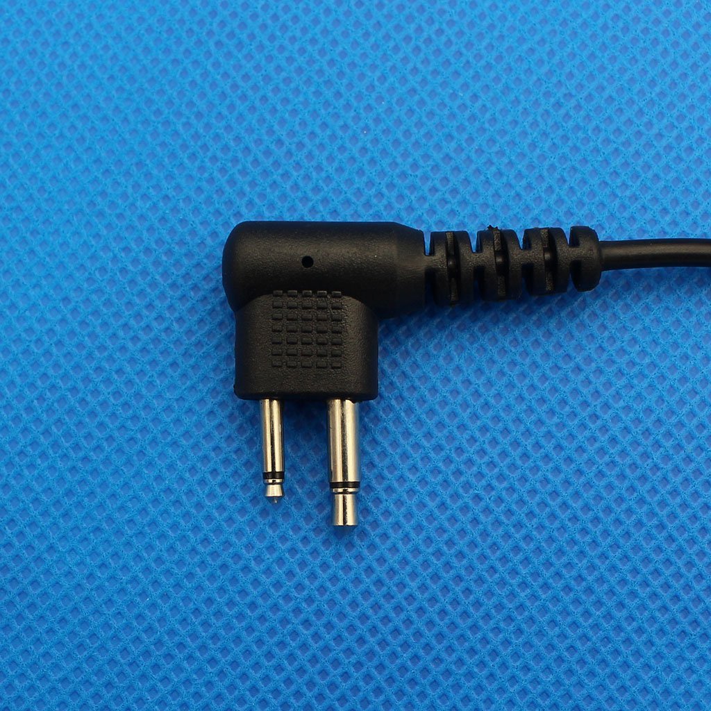 GoodQbuy 2 Pin G Shape Clip-Ear Headset Earpiece is Compatible with Motorola Two Way Radio Devices CP200 CP200D CP185 DTR650 PR400 EP450 CLS1110 CLS1410 CLS1450 CLS DLR DTR RDX RDU RDV RMU (5 Pack)
