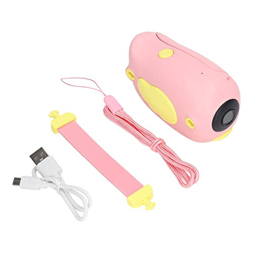 Tgoon Mini Children Camera, Kids Digital Camera Multifunctional Easy to Operate 2in TFT Display Screen USB Charging with 400Mah Battery for Child Education(Pink)