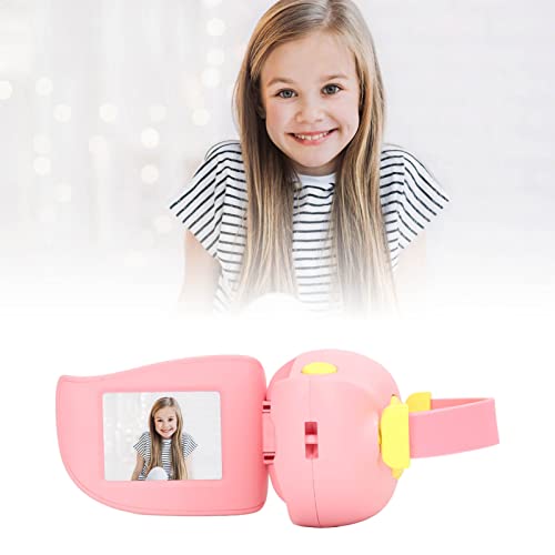 Tgoon Mini Children Camera, Kids Digital Camera Multifunctional Easy to Operate 2in TFT Display Screen USB Charging with 400Mah Battery for Child Education(Pink)