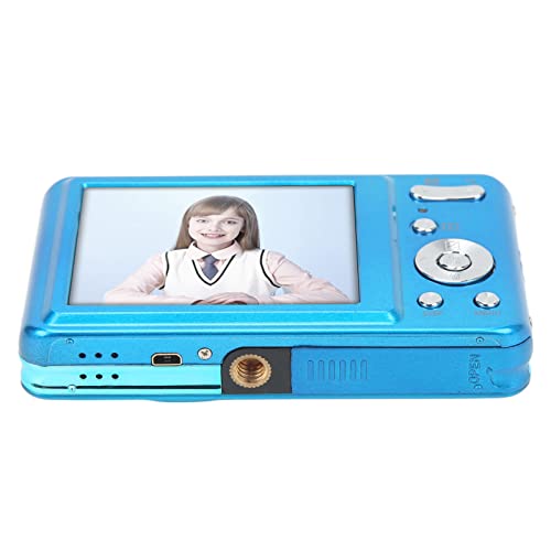 Digital Camera, 2.7in Mini Video Camera Pocket Camera with 8X Optical Zoom 48MP Vlogging Camera for Kids Teens Gifts(Blue)