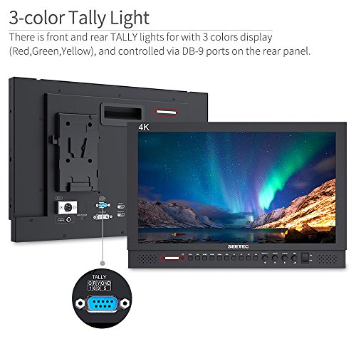 SEETEC P173-9HSD 17.3 Inch 1920x1080 Desktop Monitor for Broadcast LCD Monitoring with 3G-SDI HDMI AV YPbPr