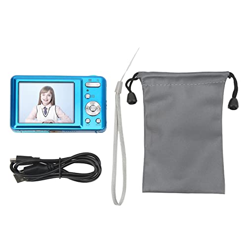 Digital Camera, 2.7in Mini Video Camera Pocket Camera with 8X Optical Zoom 48MP Vlogging Camera for Kids Teens Gifts(Blue)