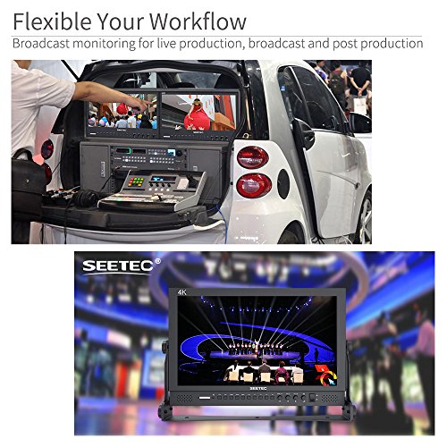 SEETEC P173-9HSD 17.3 Inch 1920x1080 Desktop Monitor for Broadcast LCD Monitoring with 3G-SDI HDMI AV YPbPr