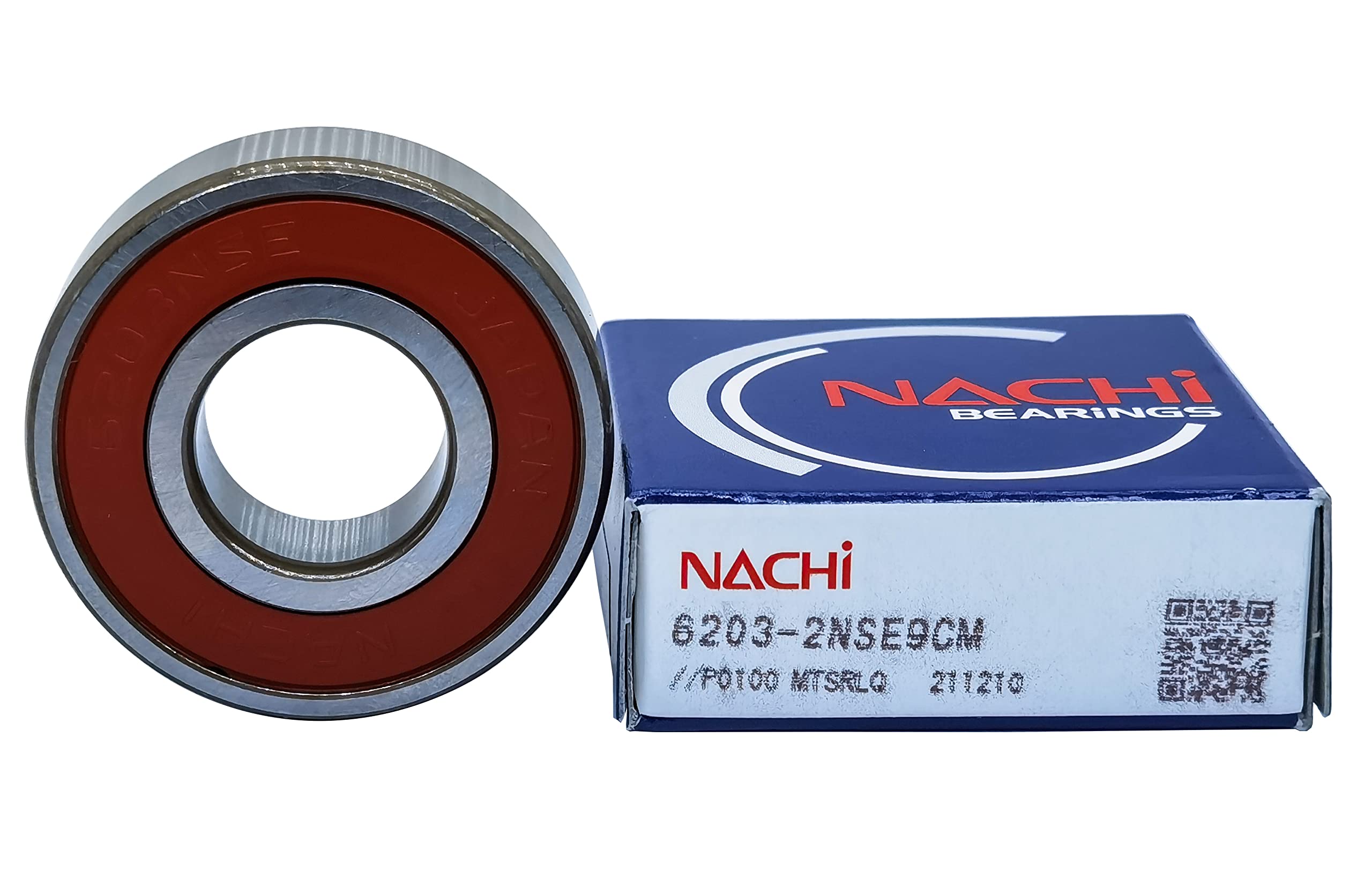 2PACK 6203-2NSE 6203-2RS Nachi Bearing 17x40x12 Sealed Japan Ball Bearings