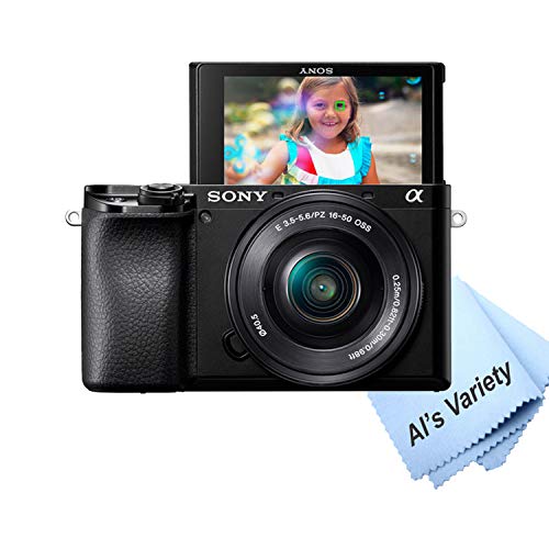 Sony Intl., Sony Alpha a6100 Mirrorless Digital Camera with 1650mm and 55210mm LensesĀ + 32GB Card, Tripod, Case, and More (18pc Bundle) (Renewed)