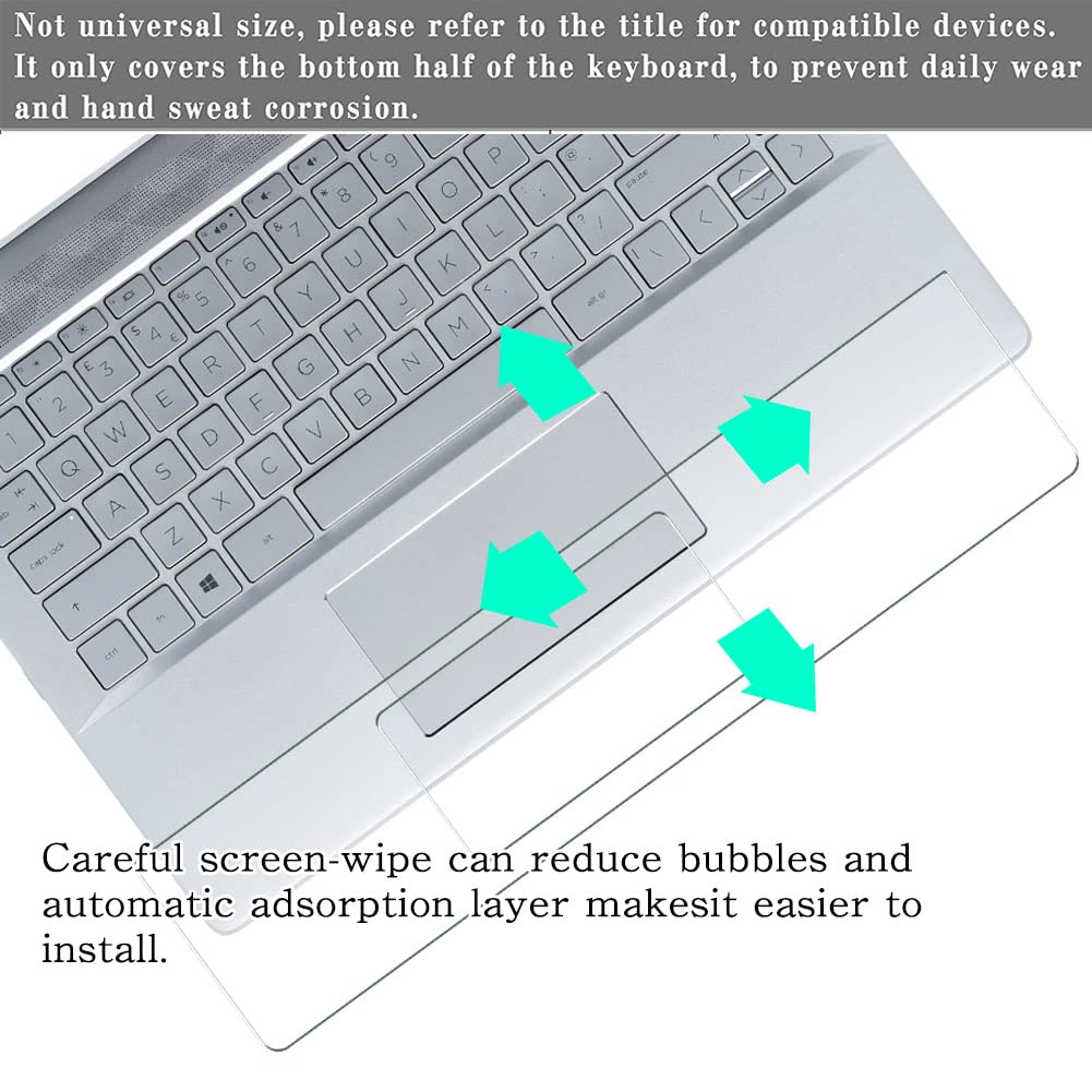 Puccy 2 Pack Film Protector, compatible with Toshiba Satellite Radius 15 15.6" Laptop TPU Keyboard TouchPad Trackpad Guard Cover Skin (Not Tempered Glass Screen Protectors)