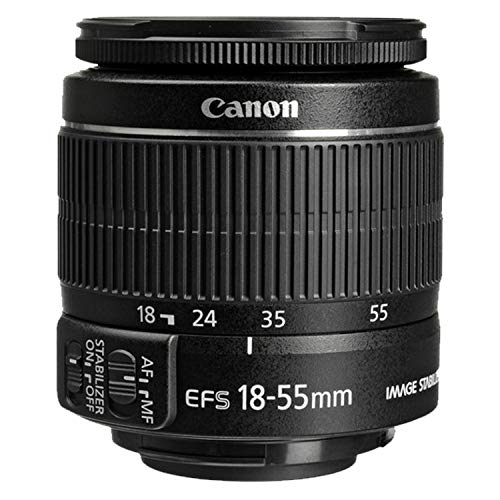 Canon EOS Rebel T7 DSLR Camera w/ 18-55mm F/3.5-5.6 is II Zoom Lens + Macro + Telephoto + More (18pc Bundle) (Renewed)