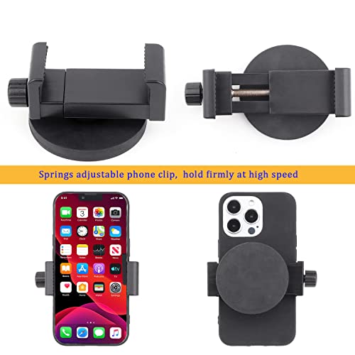 Mippko Magnetic Motorcycle Phone Holder,Strong Magnetic Attracts Tank, Non-Slip & Anti-Scratch,Compatible with 3.5~7.5" iPhone/Samsung Galaxy/Nexus/HTC/LG, One Adhesive Metal Plate Attached