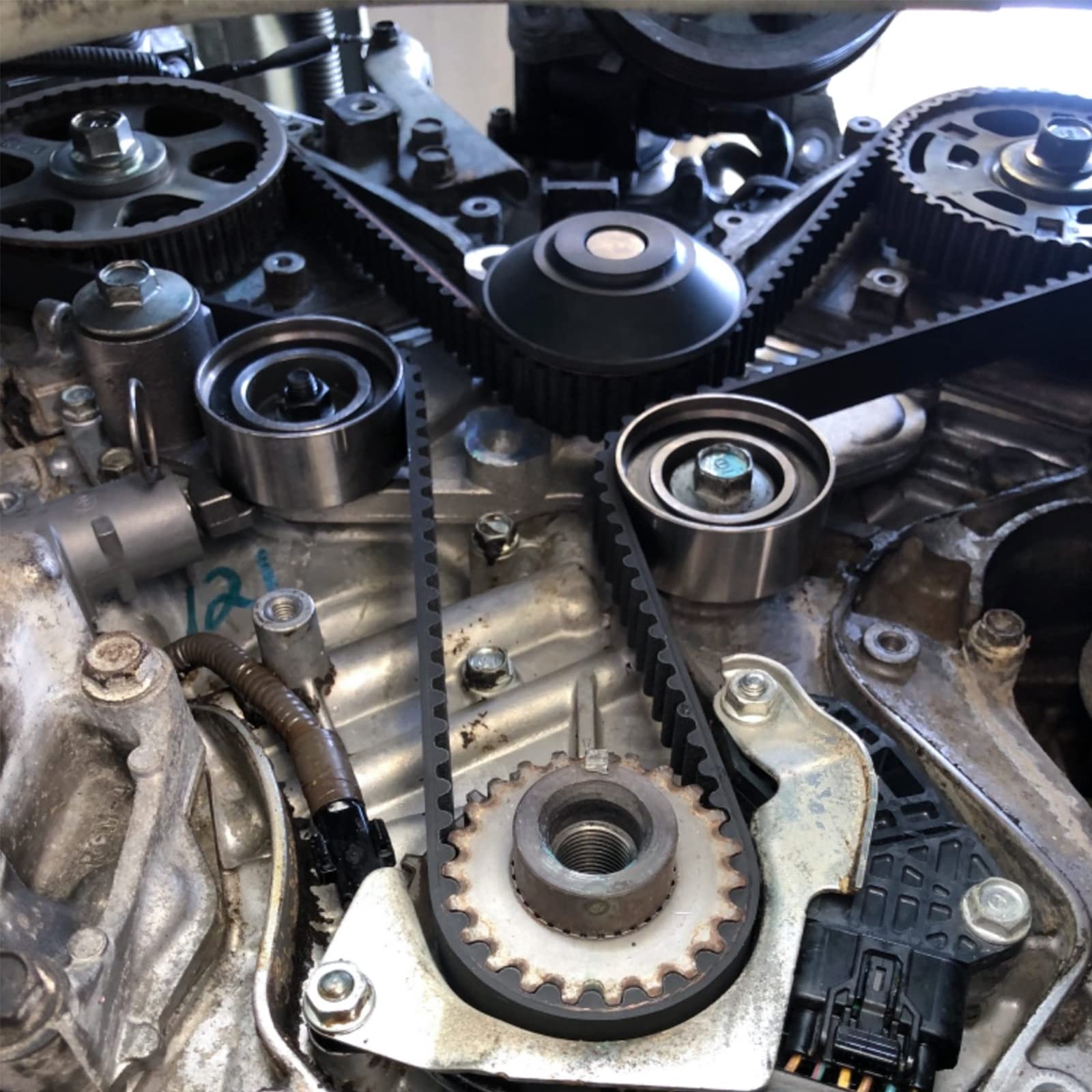 TCKWP329 Engine Timing Belt Kit with Water Pump Fit for 2003-2018 honda odyssey accord pilot Ridgeline Acura MDX RDX RL TL TSX ZDX 3.0L 3.5L 3.7L Replace# TCKWP329 TKH002 19200-RDV-J01