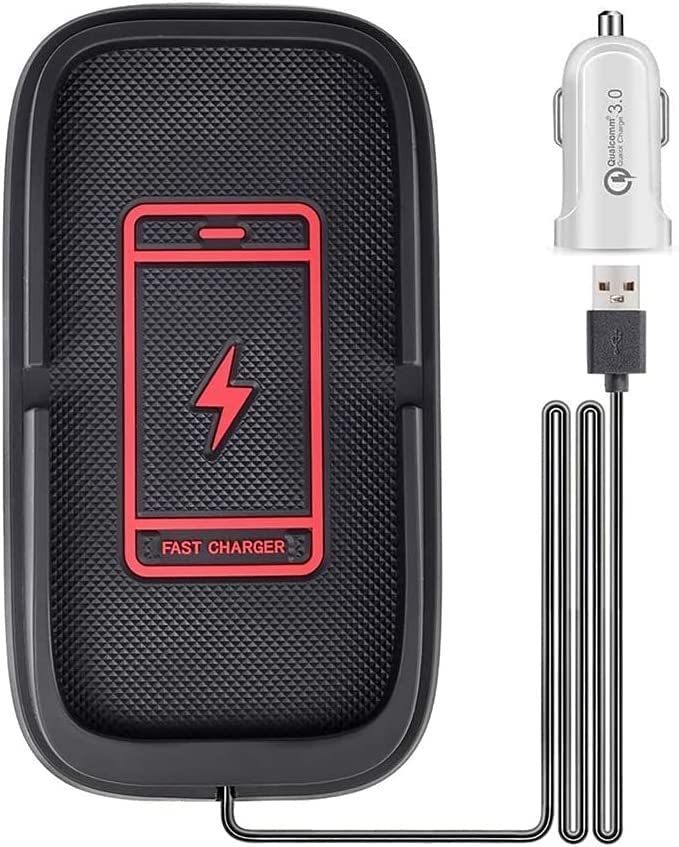 Wireless Charger, Jewaytec Car Wireless Charging Station, 15W Fast Auto Wireless Charging Pad Compatible with iPhone 14 13/13 Pro/13 Mini/13 Pro Max/Se 2022/ iPhone12 Pro Max,Tesla Model 3