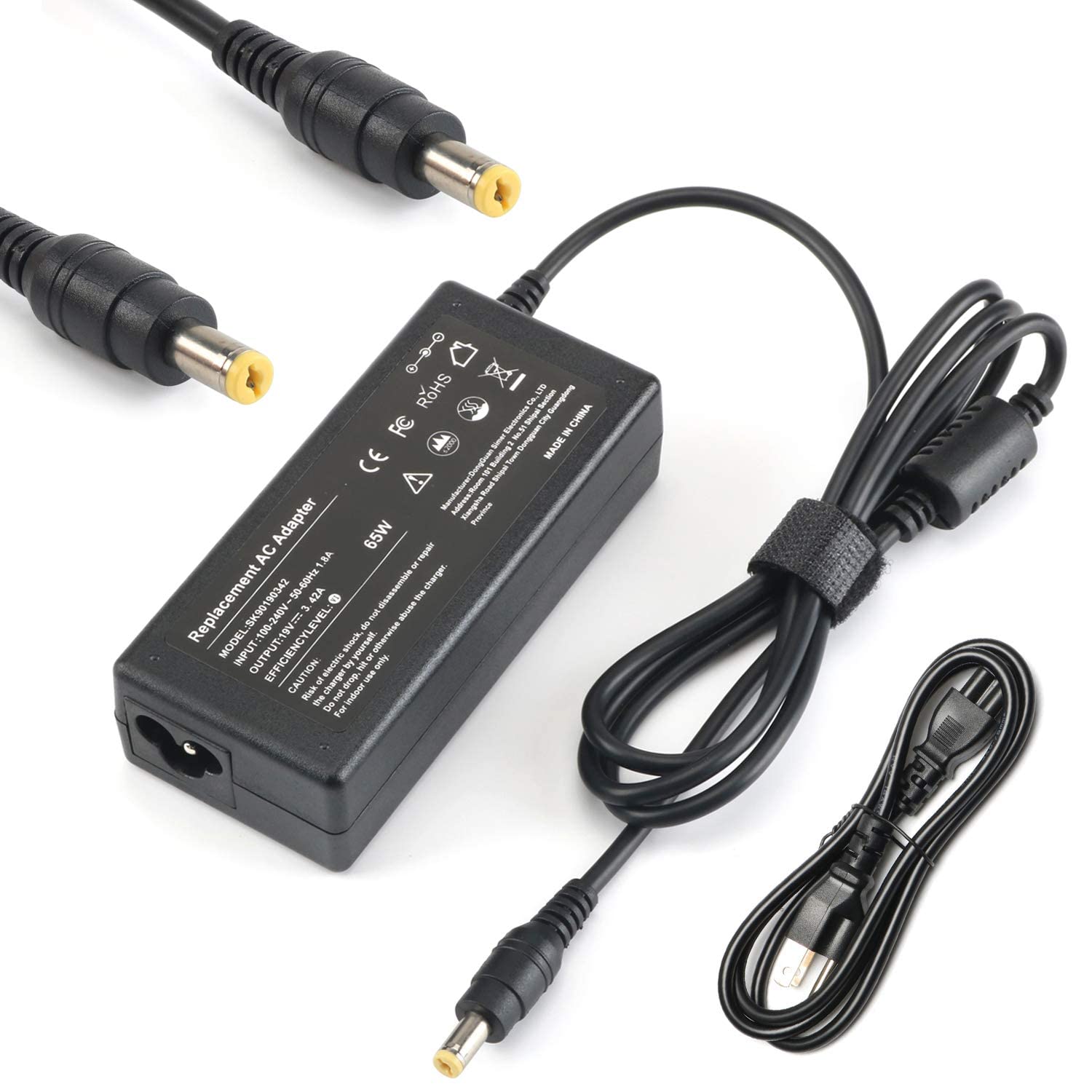AC Adapter Charger for Toshiba Satellite Radius 2-in-1, P25W-C2304-4K, P25W-C2302, P25W-C2300-4K, by Galaxy Bang USA®