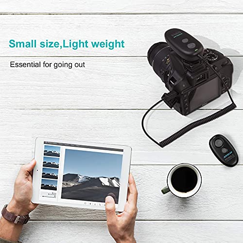 AODELAN Wireless Shutter Release for Canon T7, T7i,EOS RP, T6, 5D Mark IV, T3i, SL1, T3, 1300D,6D, T5,T2i, Replace Canon RS-60E3 and RS-80N3 Remote Switch