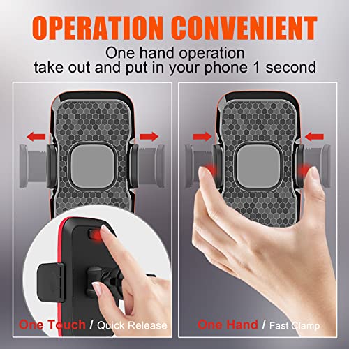ZYlifemagic Universal Air Vent Phone Holder for Car [Upgraded Military-Grade Stability], Cell Phone Holder Car Compatible with All Smartphone Apple iPhone [Big Phones and Thick Case Friendly]