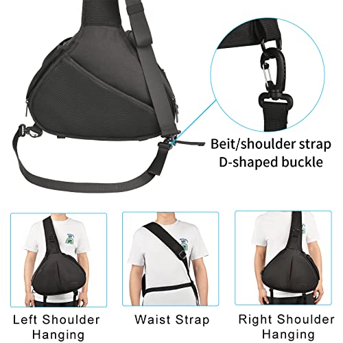 CADeN Camera Bag Sling Shoulder Bag Camera Case Waterproof with Rain Cover Tripod Holder, Compatible for DSLR/SLR Cameras (Canon Nikon Sony Pentax) and Accessories Shoulder Camera Bag