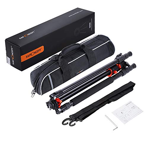 K&F Concept 94 Inch Camera Tripods 4 Section Ultra High Aluminum Professional Detachable Monopod Tripod with 360 Degree Ball Head Quick Release Plate for DSLR SLR Cameras T254A8+BH-28L (SA254T1)
