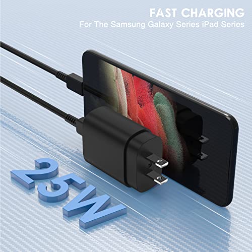 Type C Charger Fast Charging,Android USB C Wall Charger with USB Charger Cable 3 ft, Super Fast Charging Adapter for Samsung Galaxy S23 Ultra/S23+/S22/S10/S9/S8/Note 10/Note 20, for iPad Pro 11/12.9