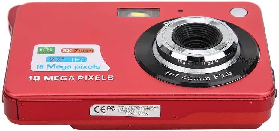Digital Cameras for Kids Portable Camera, 8X Zoom Digital Camera, with 2.7 Inch TFT LCD Screen and Built-in Microphone, 1280x720 High Definition Video Camera, Auto Focus, Support SD (Color : B)