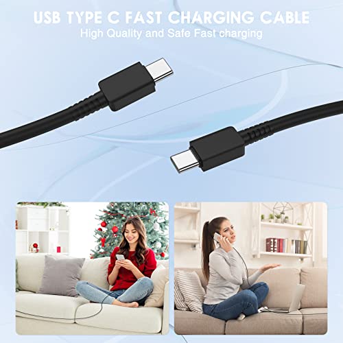 Type C Charger Fast Charging,Android USB C Wall Charger with USB Charger Cable 3 ft, Super Fast Charging Adapter for Samsung Galaxy S23 Ultra/S23+/S22/S10/S9/S8/Note 10/Note 20, for iPad Pro 11/12.9