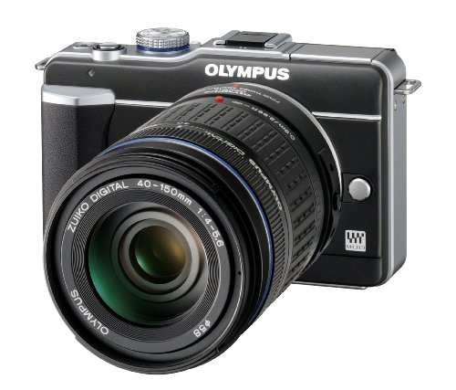 Olympus PEN E-PL1 12.3MP Live MOS Micro Four Thirds Mirrorless Digital Camera with 14-42mm f/3.5-5.6 Zuiko Digital Zoom Lens (Black)