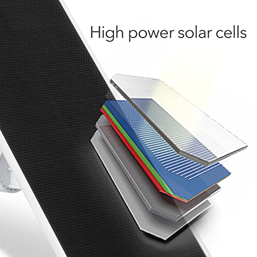 Wasserstein Premium Solar Panel for Google Nest Cam Outdoor or Indoor, Battery - 3.5W Solar Power - Made for Google Nest