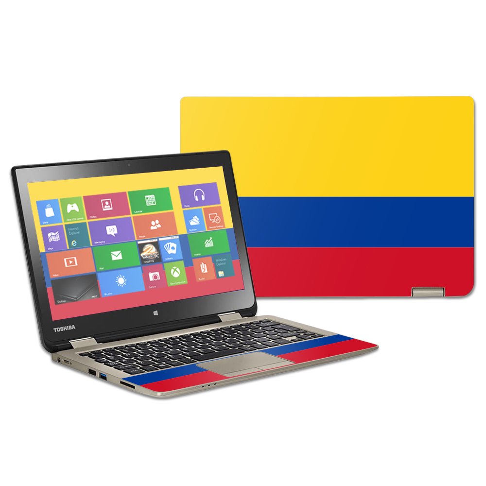 MightySkins Skin Compatible with Toshiba Satellite Radius 11 L15W-B 11.6" wrap Cover Sticker Skins Colombian Flag