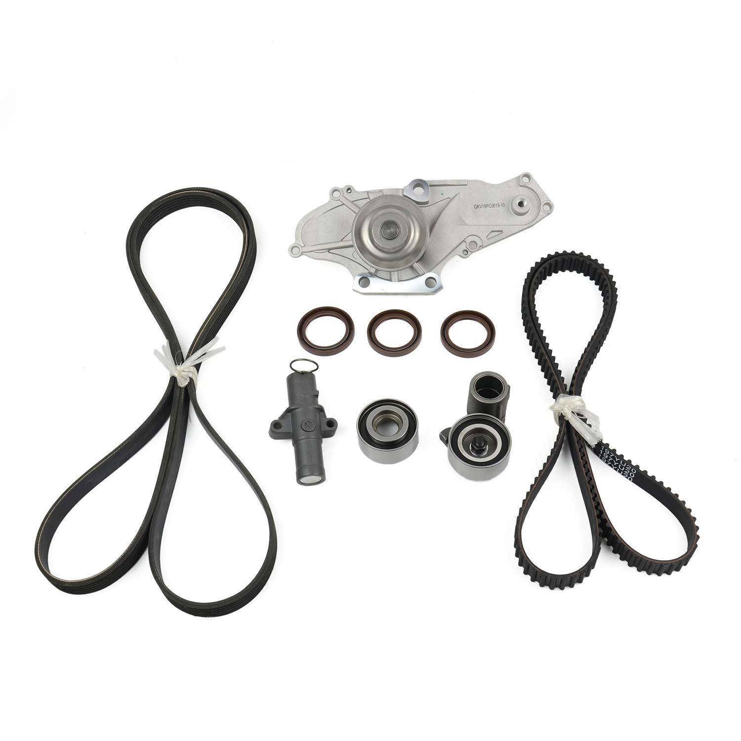 Timing Belt & Water Pump Kit 19200-RDV-J01 19200-RDM-A02 - Compatible with Hon-da Acc-ord Od-yssey Pil-ot Rid-geline Ac-ura MDX RL 3.2L 3.5L 3.7L V6 Lamerto