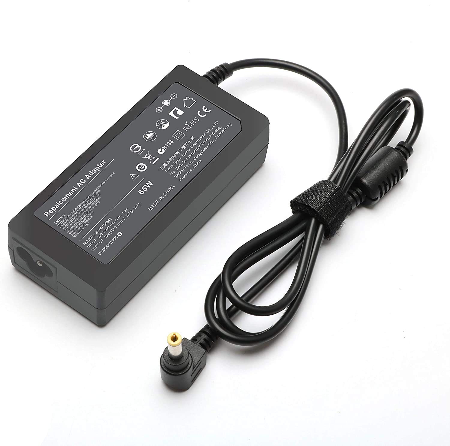 AC Adapter Charger for Toshiba Satellite Fusion 15 L55W-C5256, L55W-C5252; Toshiba Satellite Radius 11 L15W-B1208X.