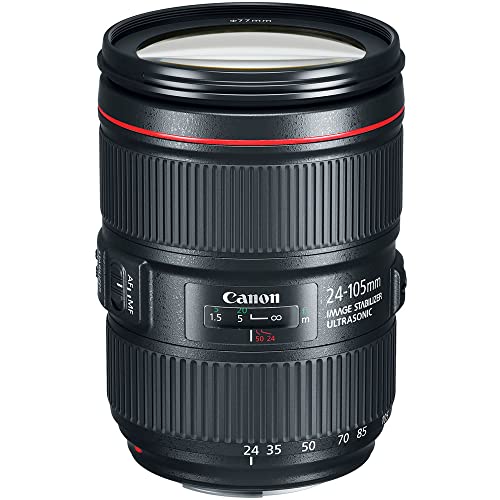 Camera Bundle for Canon EOS 6D Mark II DSLR Camera w/ 24-105mm USM Lens + EF 75-300mm III Lens, 50mm f/1.8, 500mm Lens & 650-1300mm Lens, TTL Flash, Backpack, 128GB Memory + Professional Bundle