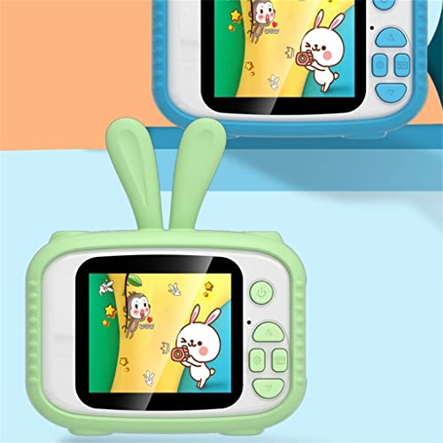 MEENE Digital Camera 2.0 Inch 1080P 20 Million Pixel High Definition Cartoon Video Camera Toy Best Gift for Boys Girls (Color : Green)