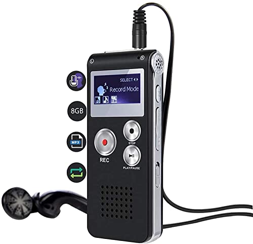 32GB Digital Voice Recorder Mini Voice Recorder Upgraded Small Audio Recorder with MP3&USB for Lectures, Meetings, InterviewsâŚ