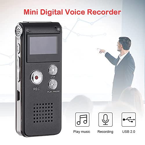 32GB Digital Voice Recorder Mini Voice Recorder Upgraded Small Audio Recorder with MP3&USB for Lectures, Meetings, InterviewsâŚ