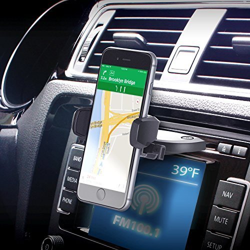 iOttie Easy One Touch Mini Air Vent Car Mount Holder Cradle for iPhone Xs Max R 8 Plus 7 Samsung Galaxy S10 E S9 S8 Plus Edge, Note 9 & Other Smartphone
