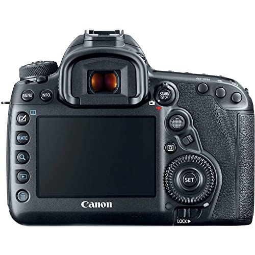 Camera Bundle for Canon EOS 5D Mark IV DSLR Camera Body Only + Accessories (Extra Battery, Battery Grip, 128GB, and Deluxe Case)