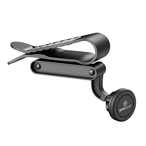 WixGear Universal Visor Magnetic Car Mount Holder, for Cell Phones with Fast Swift-Snap TM Technology, Magnetic Cell Phone Mount (Visor Mount)
