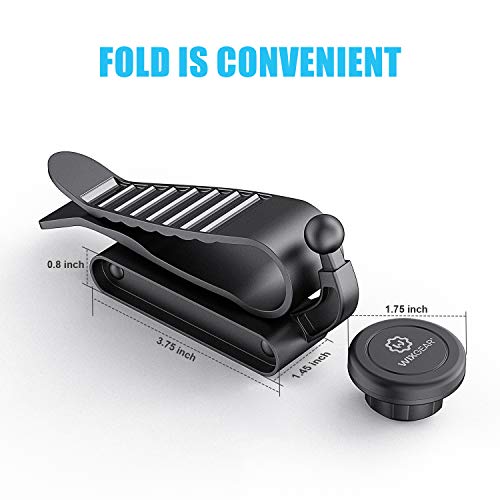 WixGear Universal Visor Magnetic Car Mount Holder, for Cell Phones with Fast Swift-Snap TM Technology, Magnetic Cell Phone Mount (Visor Mount)