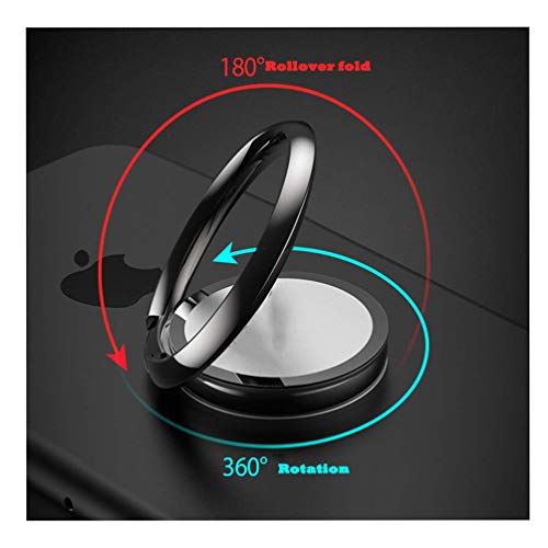 Phone Ring Holder Stand Finger Kickstand 360° Rotation Metal Ring Grip with Magnetic Phone Car Mount Holder Set Compatible with iPhone, Samsung, LG, Sony, HTC ETC (Rose Gold)