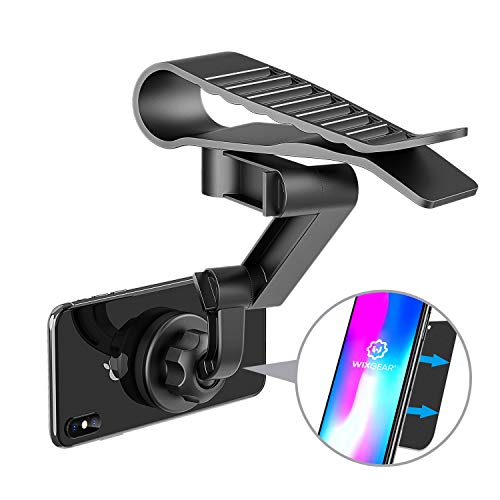 WixGear Universal Visor Magnetic Car Mount Holder, for Cell Phones with Fast Swift-Snap TM Technology, Magnetic Cell Phone Mount (Visor Mount)