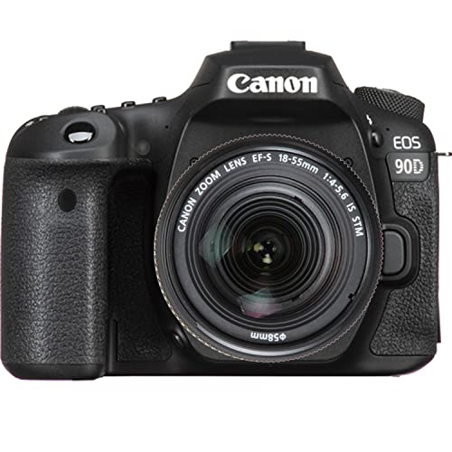 90D Digital SLR Camera Body with EF-S 18-55mm f/4-5.6 is STM Lens DSLR Kit Bundled with Complete Accessory Bundle (64GB, Travel Charger, Extra Battery, Camera Backpack)
