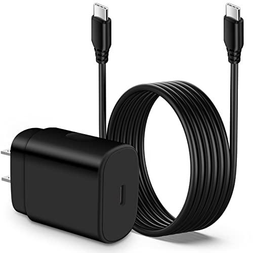 25W Super Fast Type C Charger for Samsung Galaxy S23 Ultra S23+ A54 A34 A14 A13 5G A23 A03s A04s A53 A33 S23 S22 S21 S20FE,Z Fold 4 3,Z Flip 4 3,10FT 60W C to C Cable Fast Charging Block Phone Cord