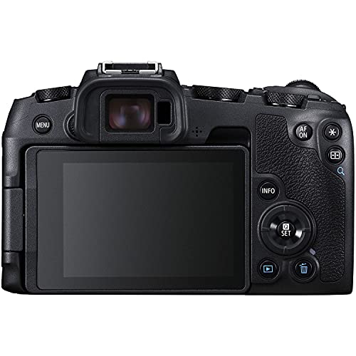 Camera Bundle for Canon EOS RP Mirrorless Camera with RF 24-105mm f/4-7.1 is STM, EF 50mm f/1.8 STM Lens + Mount Adapter EF-EOS R, Extra Battery, Pro Microphone + Accessories Kit (Renewed)