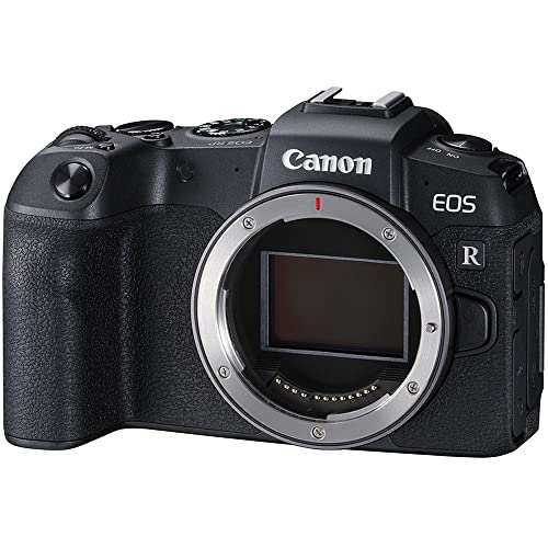 Camera Bundle for Canon EOS RP Mirrorless Camera with RF 24-105mm f/4-7.1 is STM, EF 50mm f/1.8 STM Lens + Mount Adapter EF-EOS R, Extra Battery, Pro Microphone + Accessories Kit (Renewed)