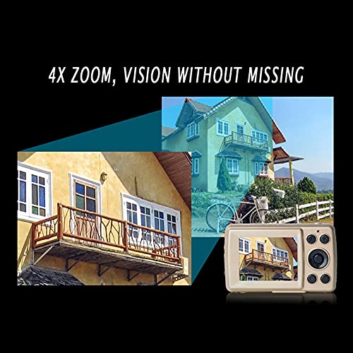 OPLLER Digital Camera,Portable Cameras 16 Million HD Pixel Compact Home Digital Camera for Kids Seniors Black