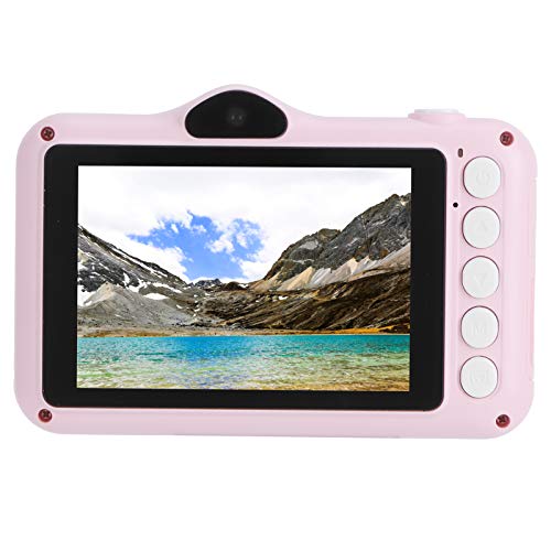 GLOGLOW 3.5 inch Children Digital Camera, Kids Selfie Camera USB Charging Kids Action Camera for Toddler Birthday Gift