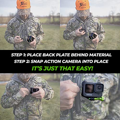 SNAP Mounts β Magnetic Action Camera Mount for GoPro Compatible with GoPro Hero, GoPro Max, DJI Osmo Action