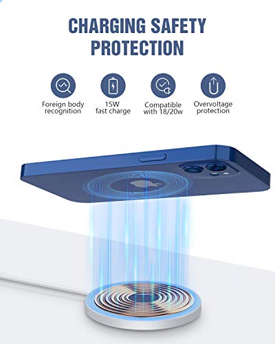 Magnetic Wireless Charger Replacement for iPhone 13/13 Pro/13 Pro Max/13 mini/12 Pro/12 Pro max/ 12 Mini and AirPods pro 【with USB-C 20W PD Adapter】 WAITIEE Fast Charging Pad for Phone Charger Stand