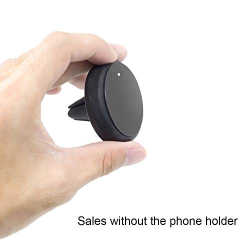 Mount Metal Plate(12Pack) for Magnetic Car Mount Phone Holder with Full Adhesive for Phone Magnet, Magnetic Mount, Car Mount Magnet-12X Round (Black)