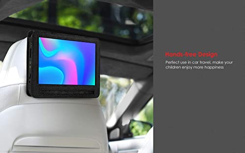 ieGeek Car Headrest Mount Holder Strap Case for Swivel & Flip Style Portable DVD Player with 10" to 10.5" Screen, Suitable for ieGeek 12.5" Portable DVD Player