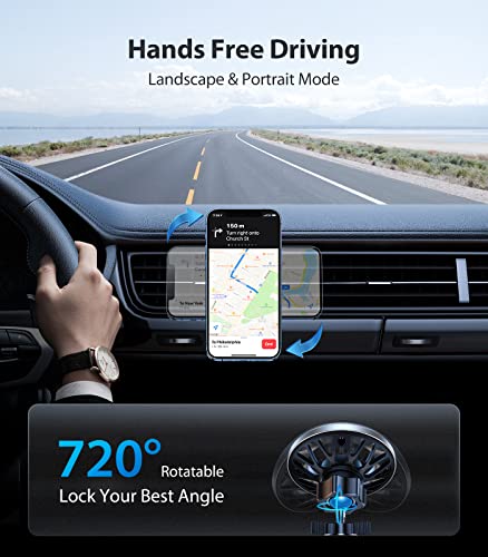 VICSEED Fit for MagSafe Car Mount [20 Strongest Magnets & Stablest] Magnetic Phone Holder for Car Vent Hands Free Car Phone Holder Mount for iPhone 14 13 12 Pro Max Plus Mini MagSafe Case Socket Grip