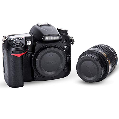 Rear Lens Cap & Body Cap Cover for Nikon F Mount Camera D3500 D3400 D3300 D3200 D3100 D3000 D7500 D7200 D7100 D5600 D5500 D5300 D5200 D5100 D5000 D780 D850 D810A D810 D750 D6 D5 D4s D4-3 Packs