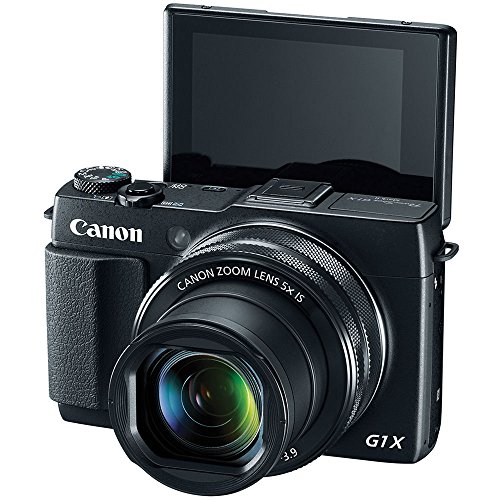 Canon PowerShot G1 X Mark II Digital Camera (9167B001), 64GB Memory Card, NB13L Battery, Charger, Card Reader, Corel Photo Software, HDMI Cable, Case, Flex Tripod, Hand Strap + More (Renewed)
